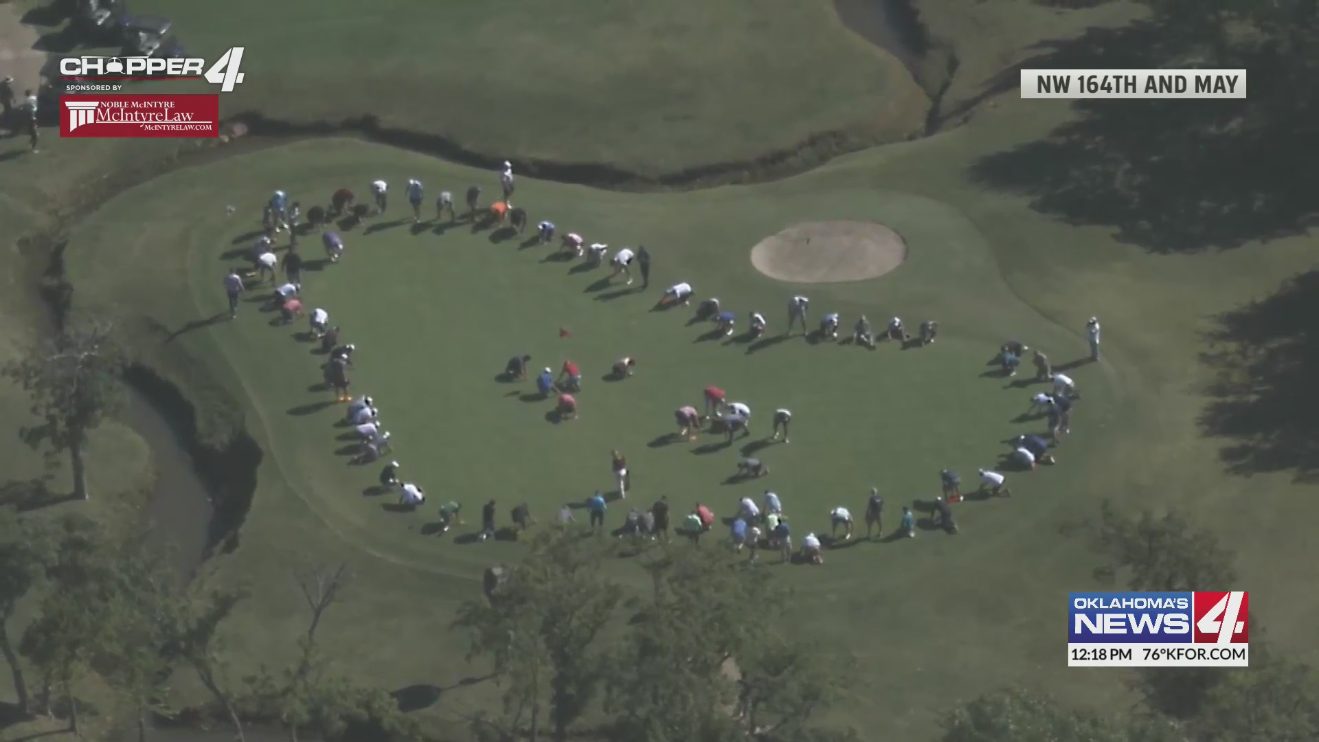Golfers work together to repair golf course after hail storm – KFOR.com ...