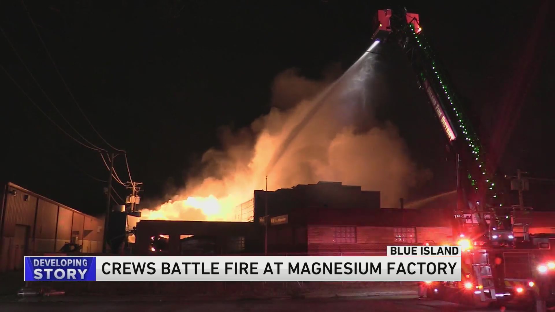 Overnight fire destroys magnesium factory in south suburban Dixmoor ...