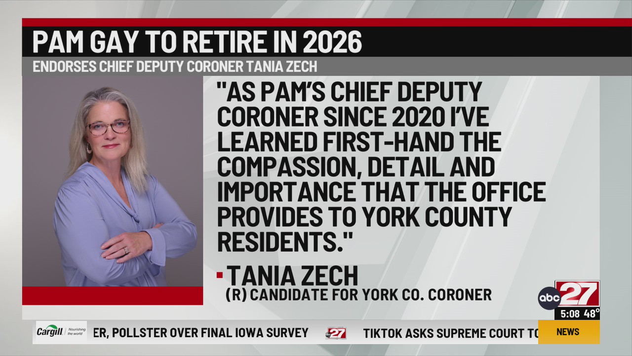 York County Coroner announces 2026 retirement, endorses Chief Deputy ...