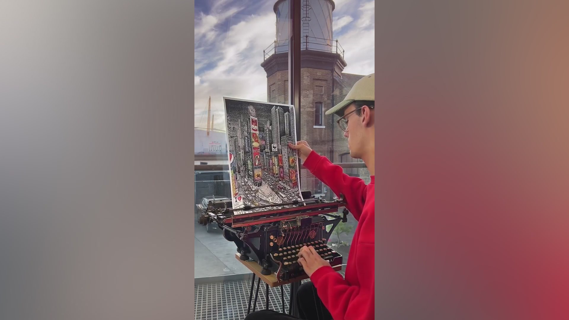 Typewriter artist James Cook – WGN-TV