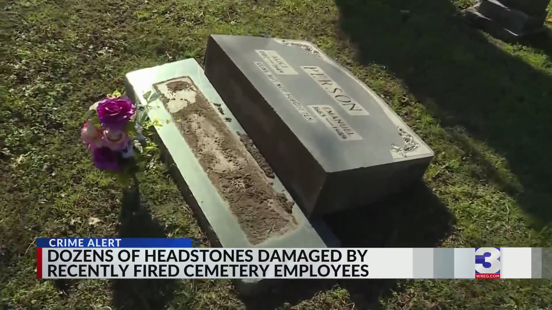 More than 120 tombstones toppled at Memphis cemetery; freshly fired ...