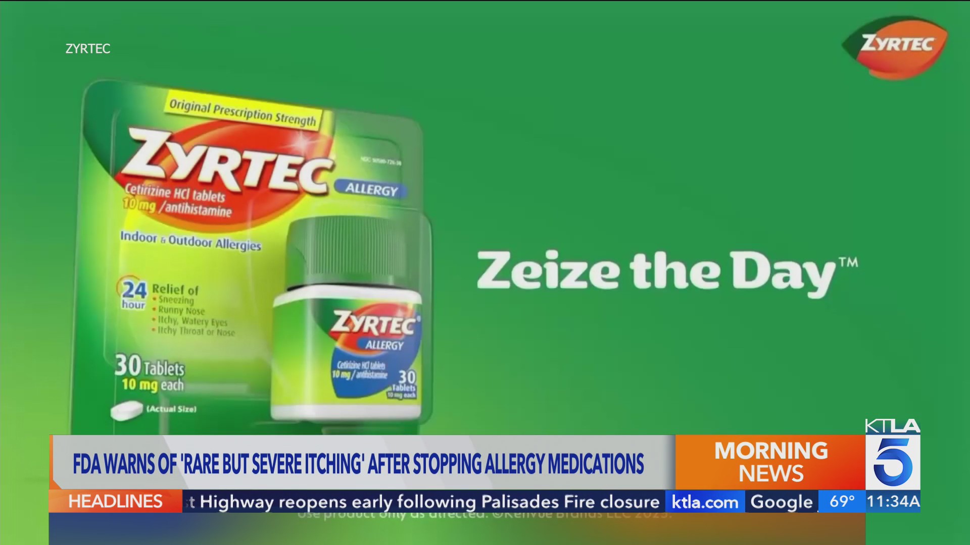 ‘Severe itching’ after stopping allergy medications – KTLA