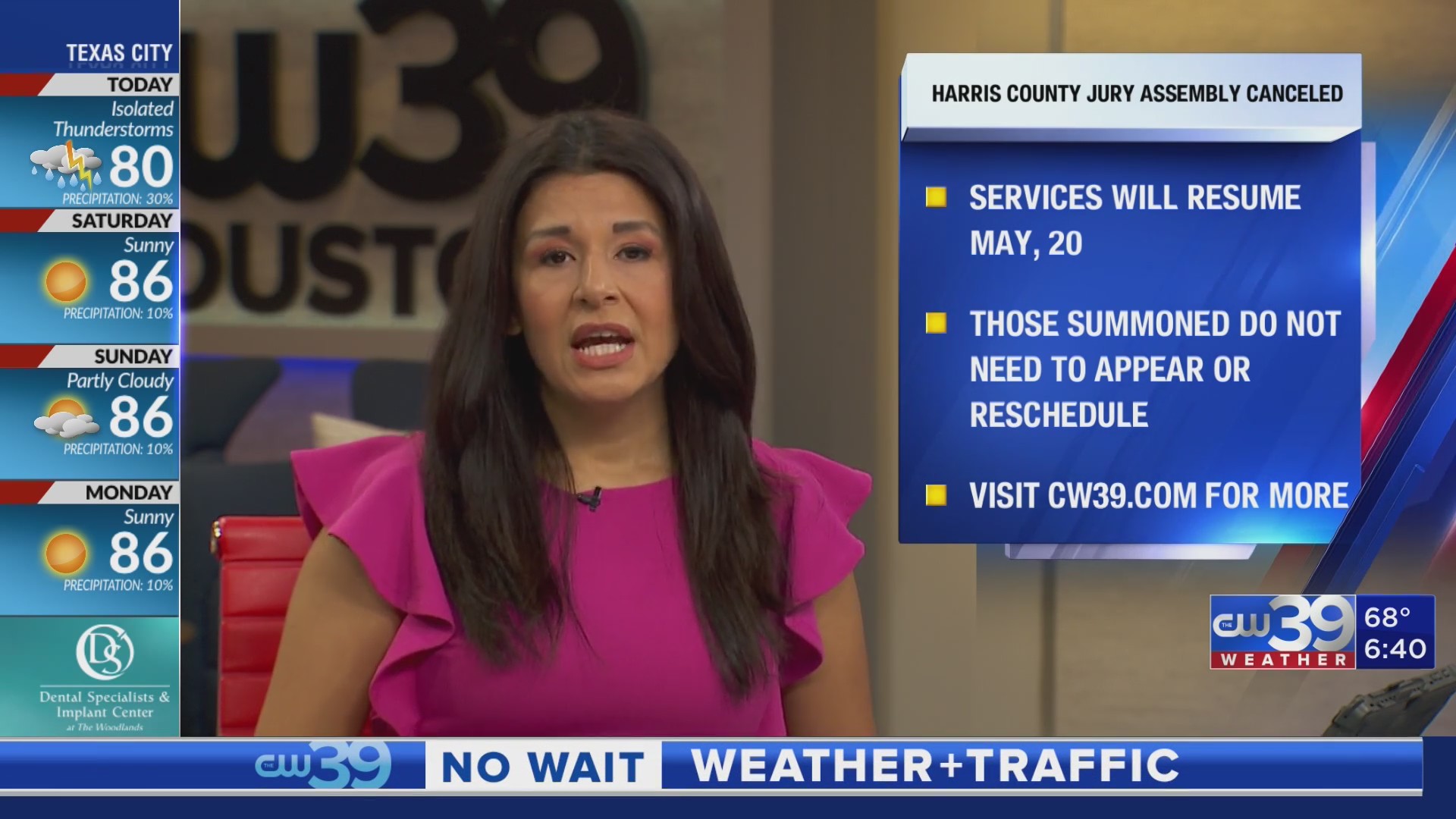 Harris County jury assembly canceled after severe weather | CW39 ...