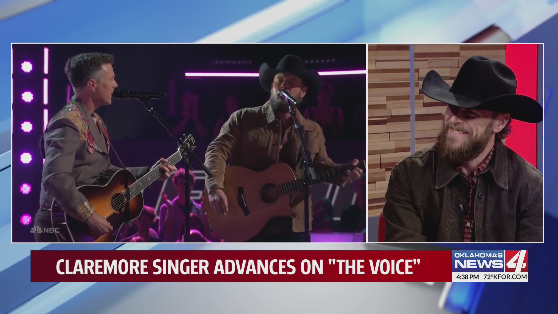 Claremore singer advances on “The Voice” – KFOR.com Oklahoma City