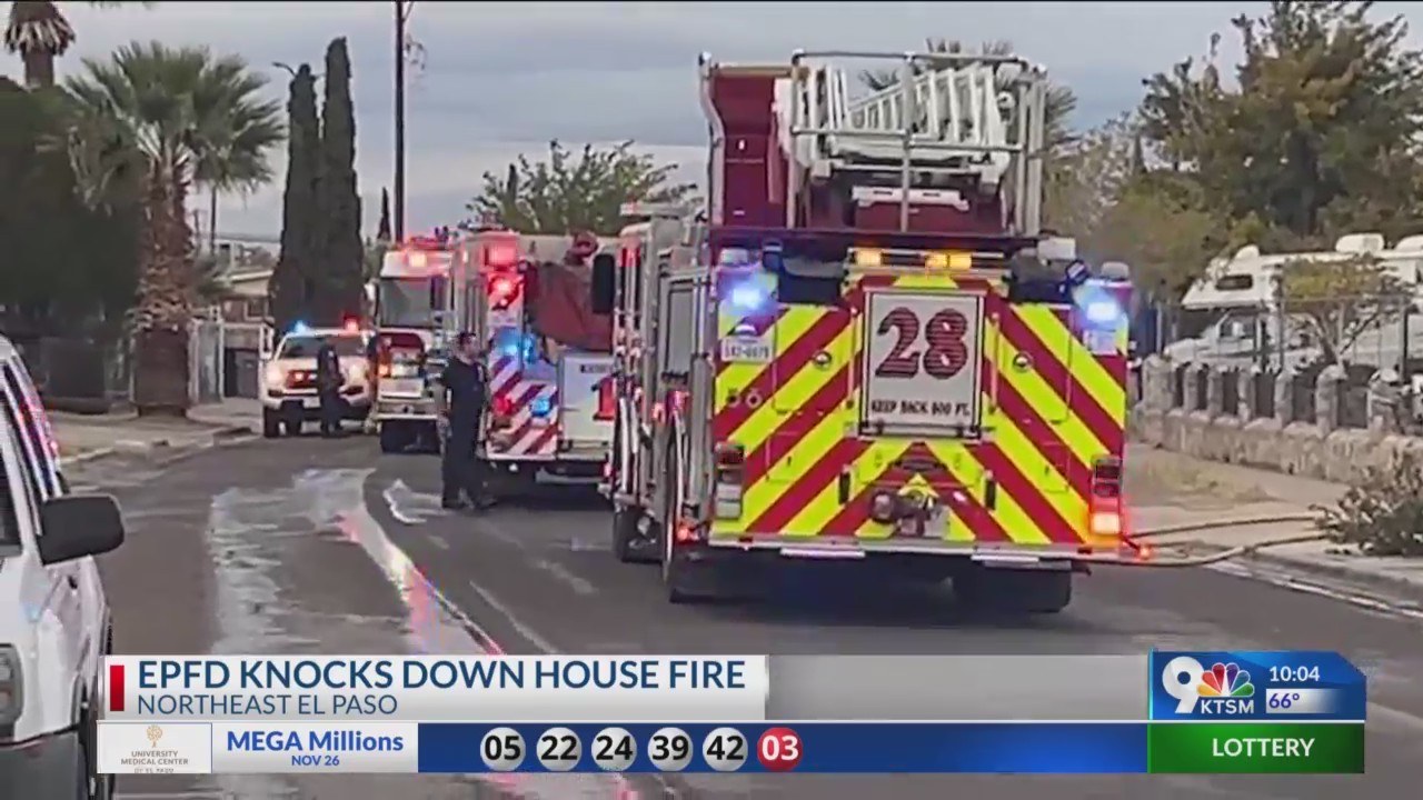EPFD knocks down house fire in Northeast El Paso – KTSM 9 News