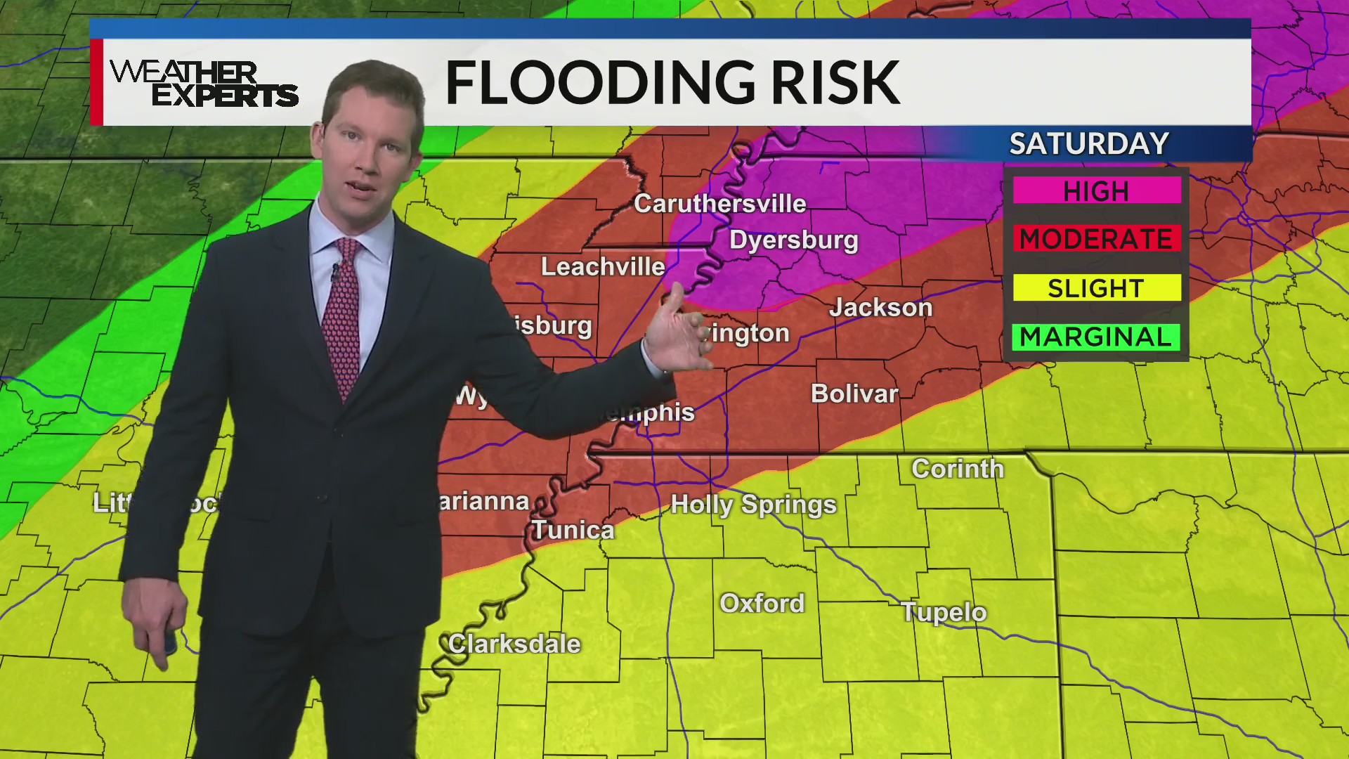 Severe storms and flooding Saturday, wintery weather next week – WREG.com