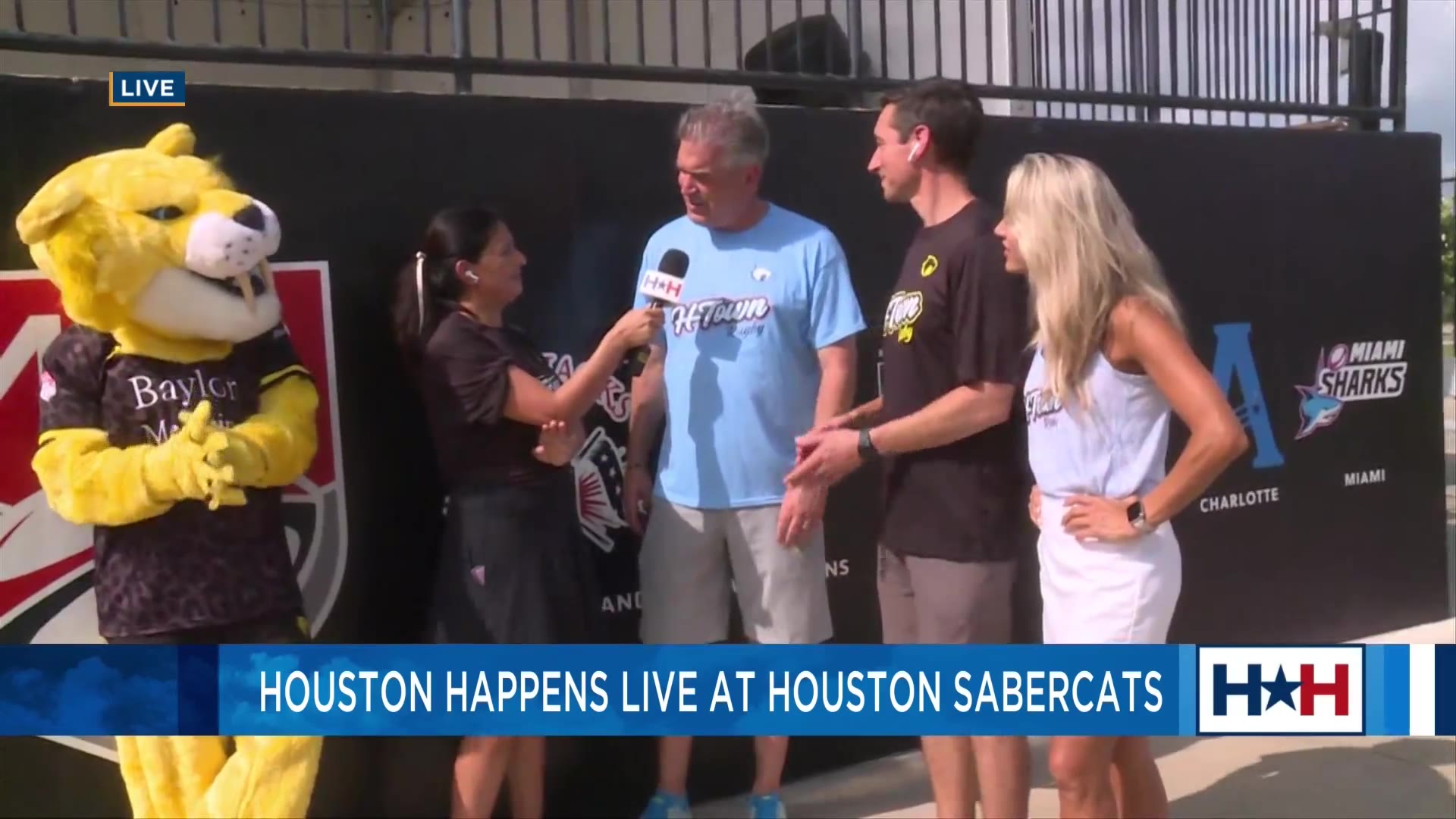 Adam Krueger & Idolina Peralez at Houston SaberCats Stadium | CW39 ...