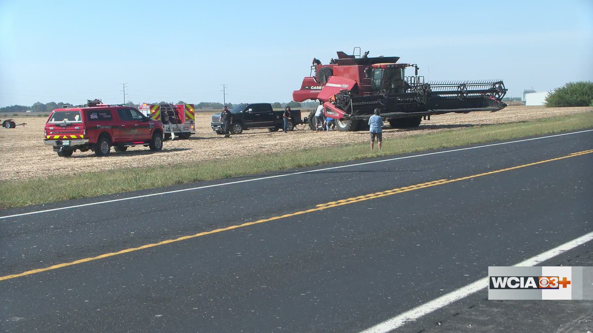 Volunteer fire depts. on the front lines of raging fires in Central IL ...