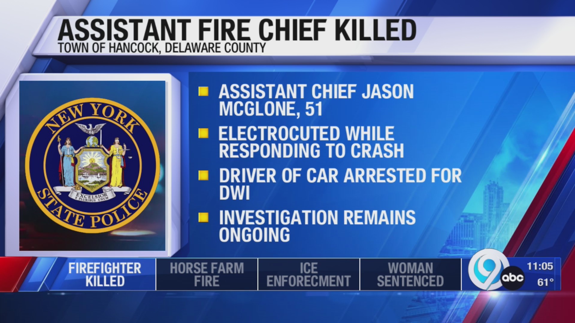 Firefighter electrocuted, dies on duty in Southern Tier – RochesterFirst