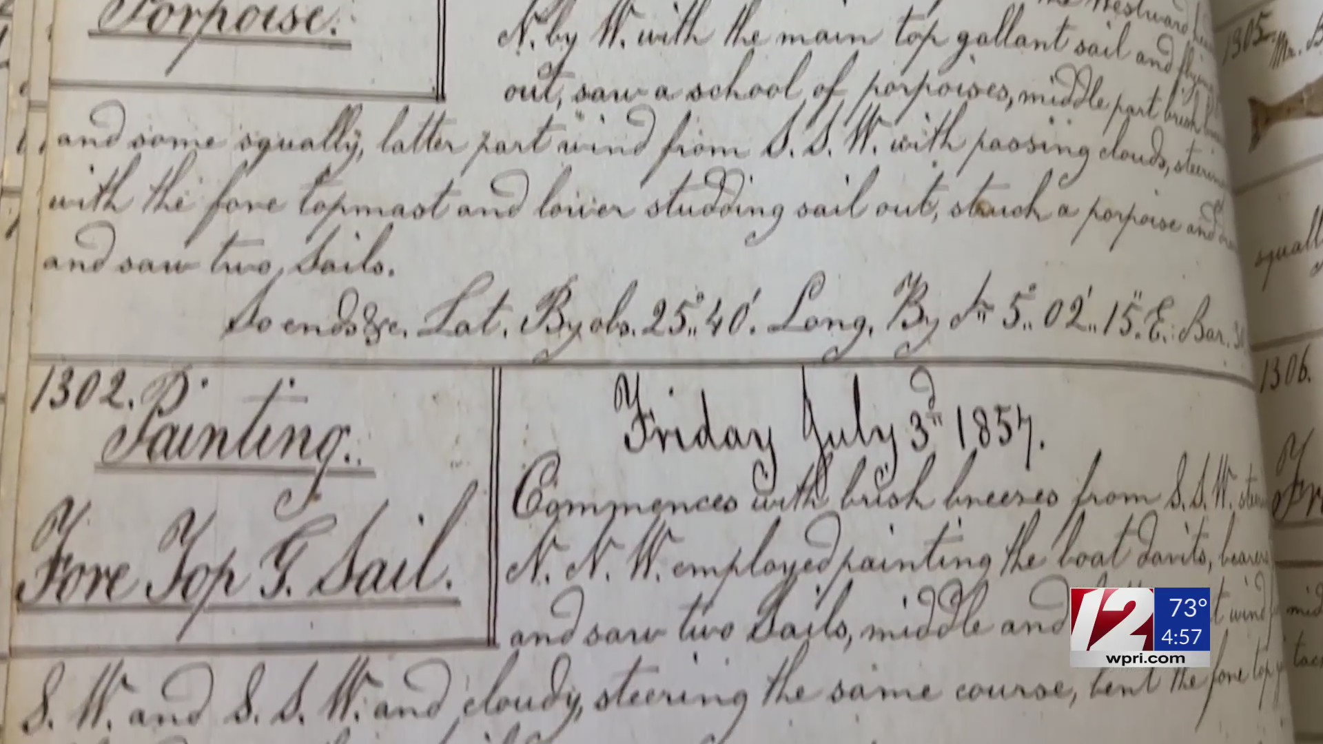 Researchers use old whaling log books to study weather patterns – WPRI.com