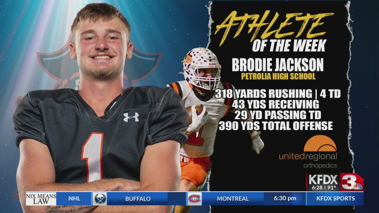 AOTW: BRODIE JACKSON | PETROLIA – Texomashomepage.com