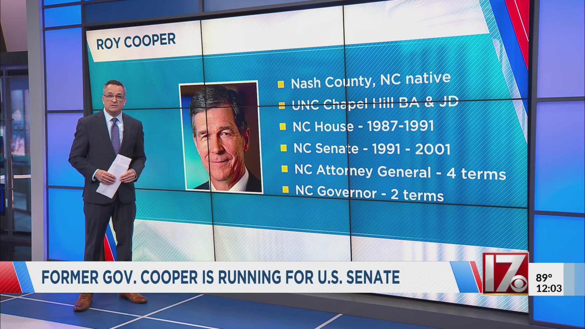 Former Gov. Cooper is running for U.S. Senate – CBS17.com