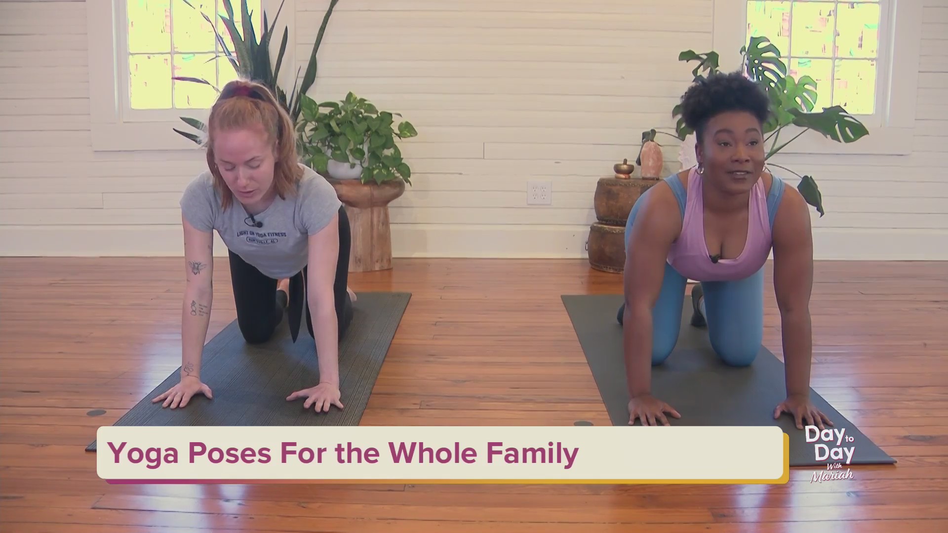 Yoga for the Whole Family with Light on Yoga Fitness | Day to Day with ...