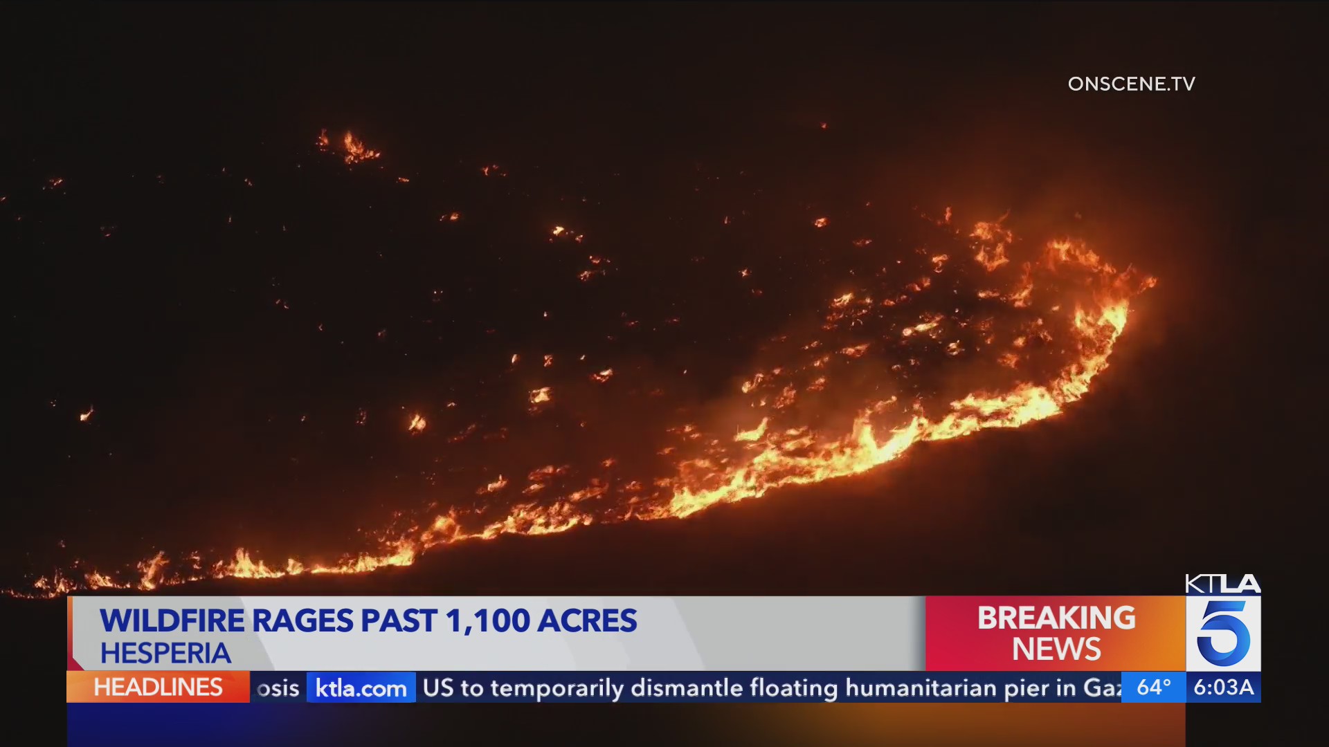 Rapidly growing Hesperia wildfire prompts evacuations – KTLA