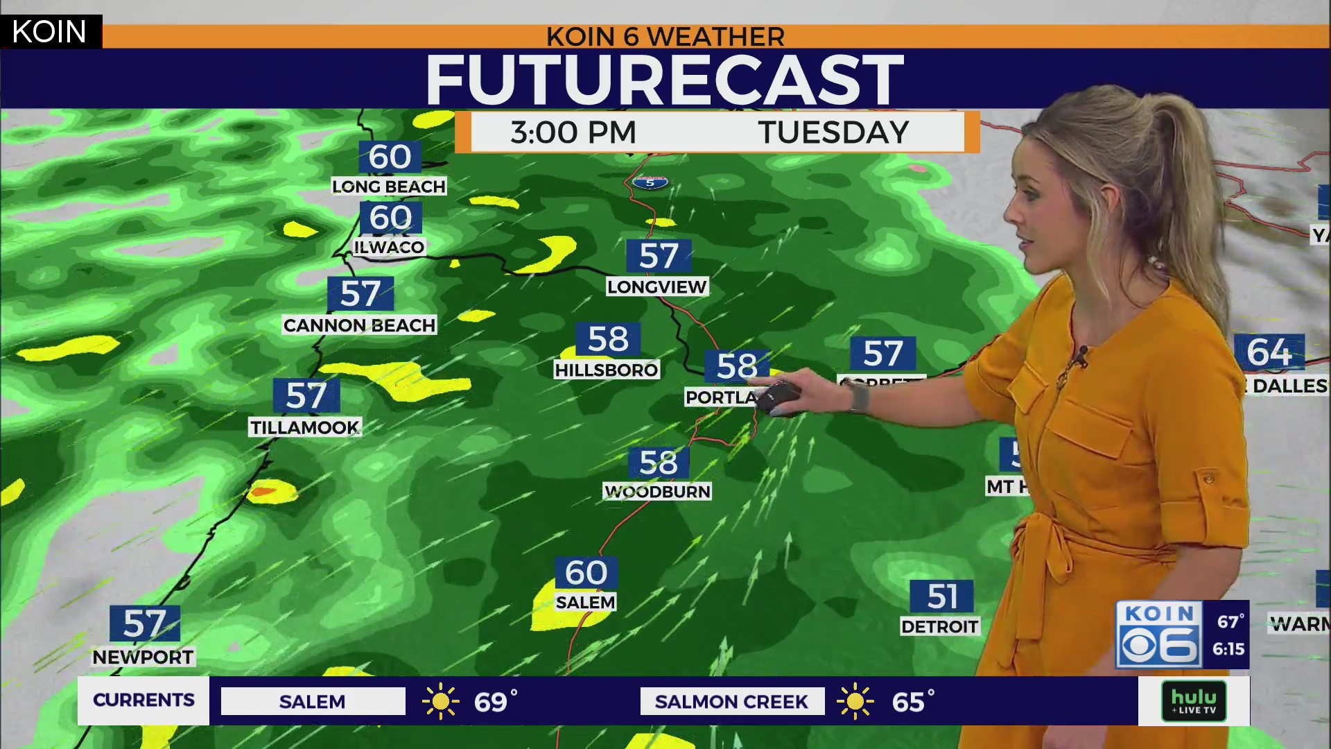 Weather forecast: Gearing up for a cool and wet day on Tuesday – KOIN.com