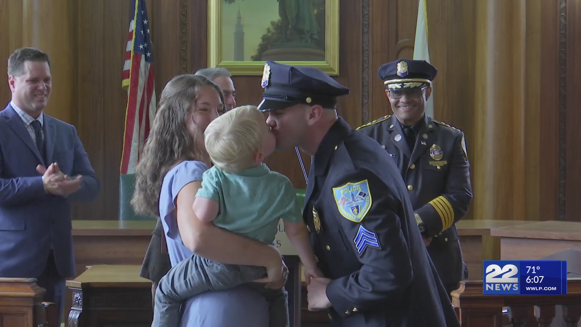 Springfield Police Department pins three new sergeants – WWLP