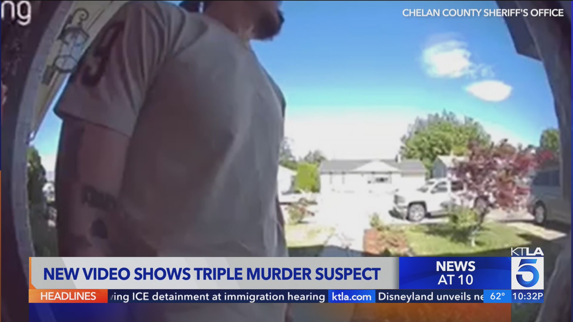 New video shows triple murder suspect – KTLA