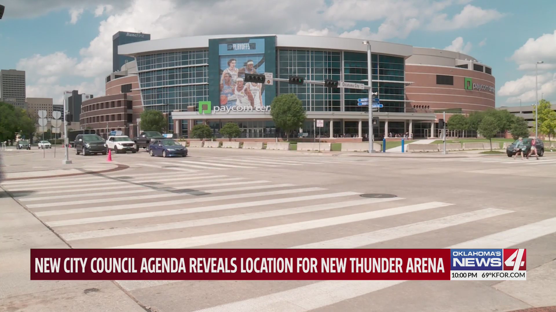 New city council agenda reveals location for new thunder arena – KFOR ...