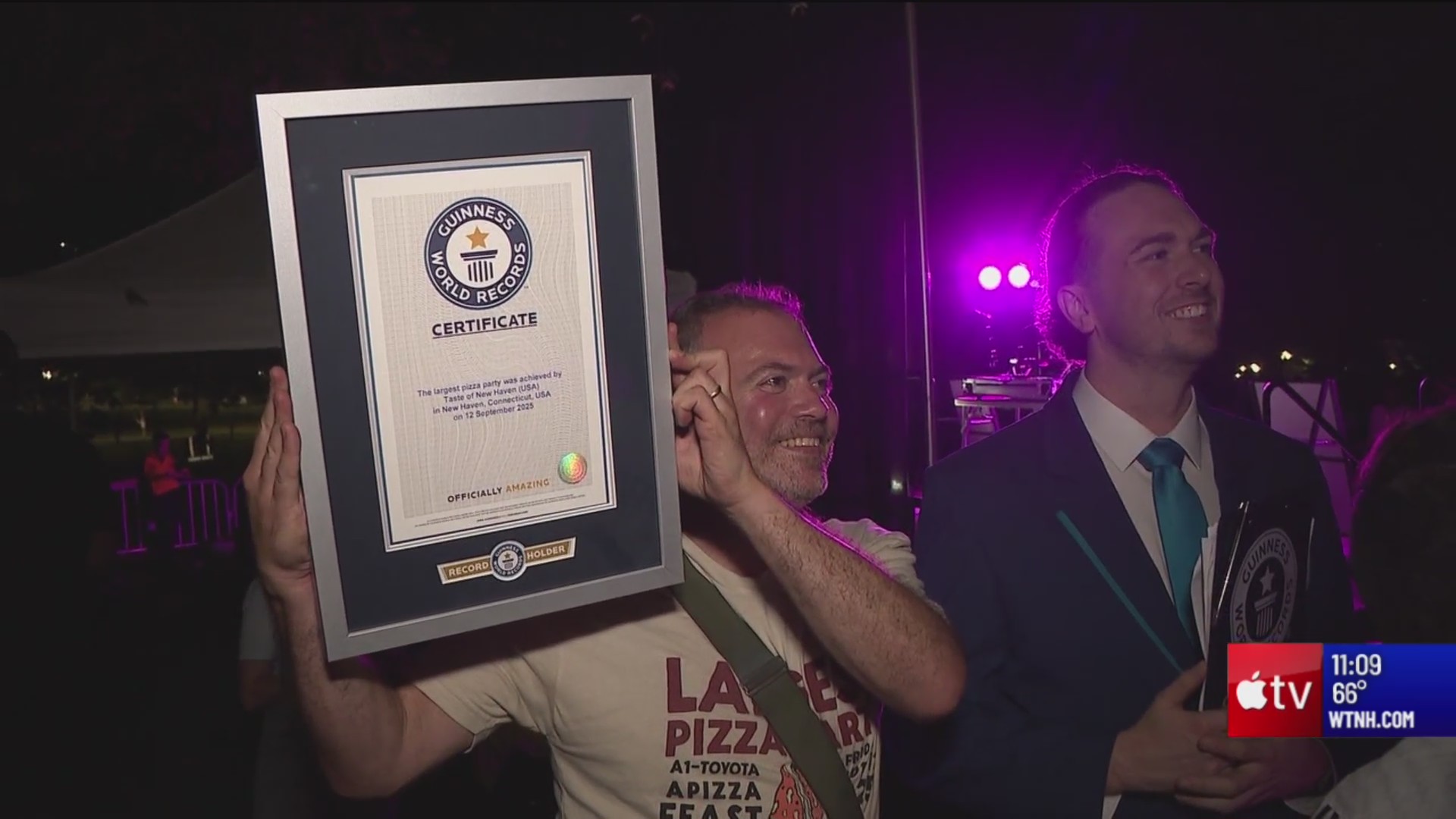 New Haven claims Guinness World Record for largest pizza party – WTNH.com