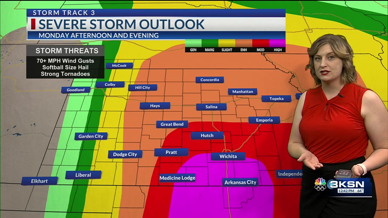 KSN Storm Track 3 Weather 12:45 p.m. severe weather update – KSN-TV