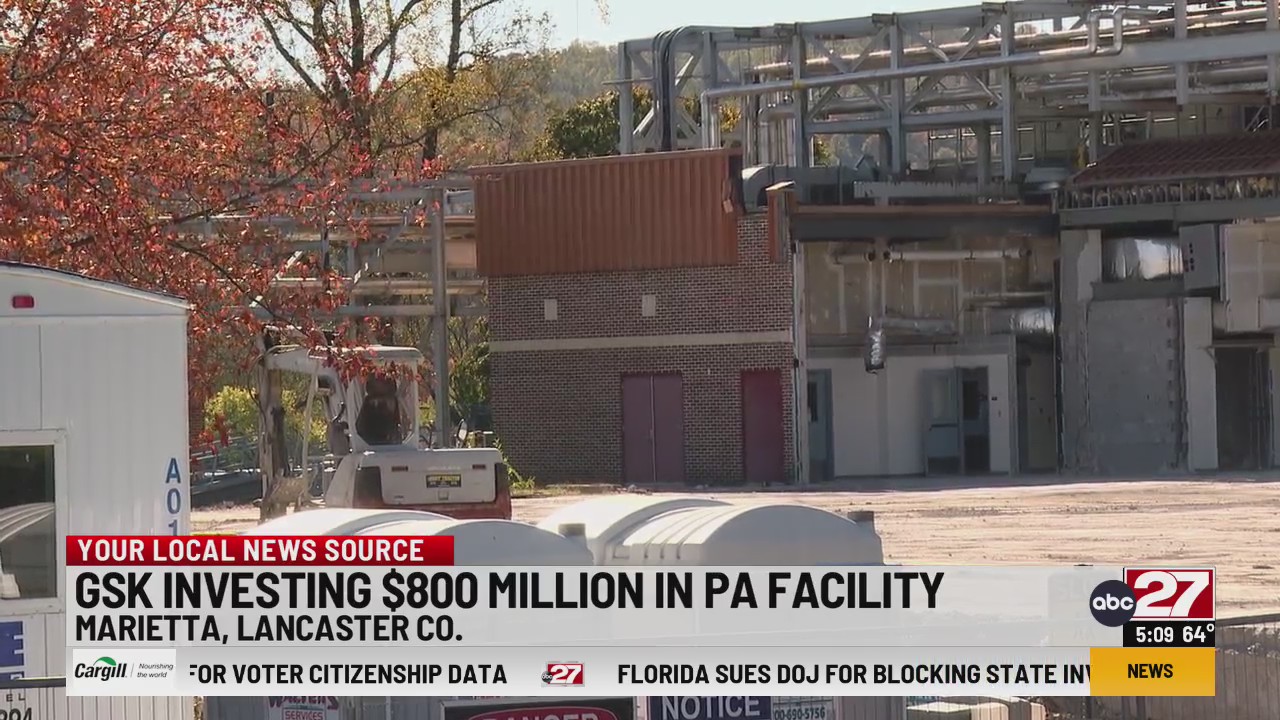 GSK investing up to $800 million in Lancaster County facility expansion ...