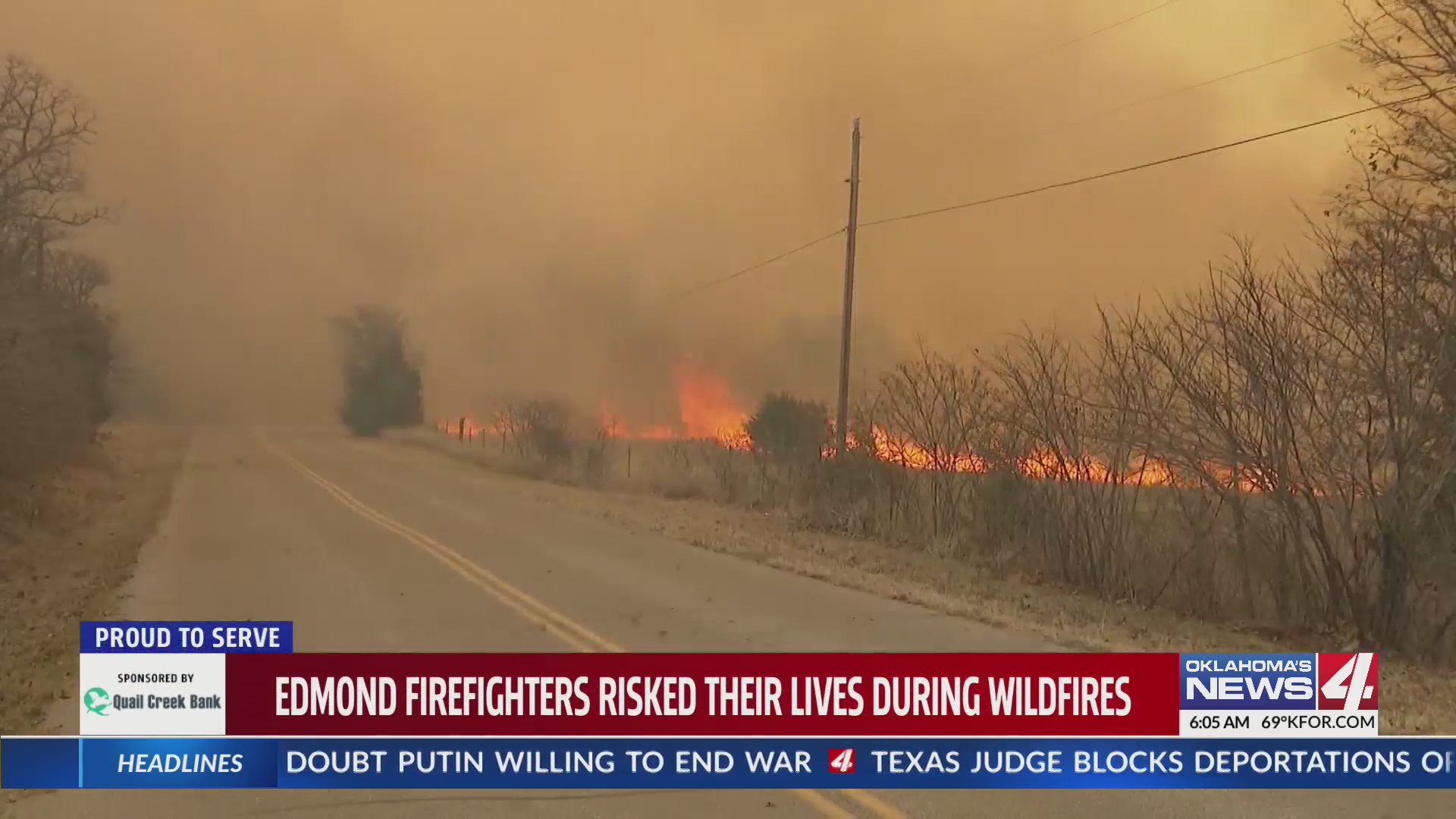 Edmond firefighters honored for risking lives during wildfires – KFOR ...