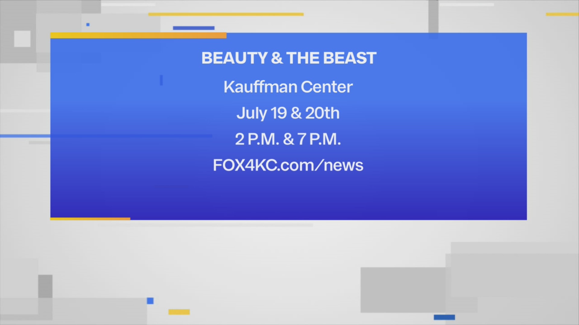 Disney’s ‘Beauty and the Beast’ to perform at Kauffman Center in KC ...