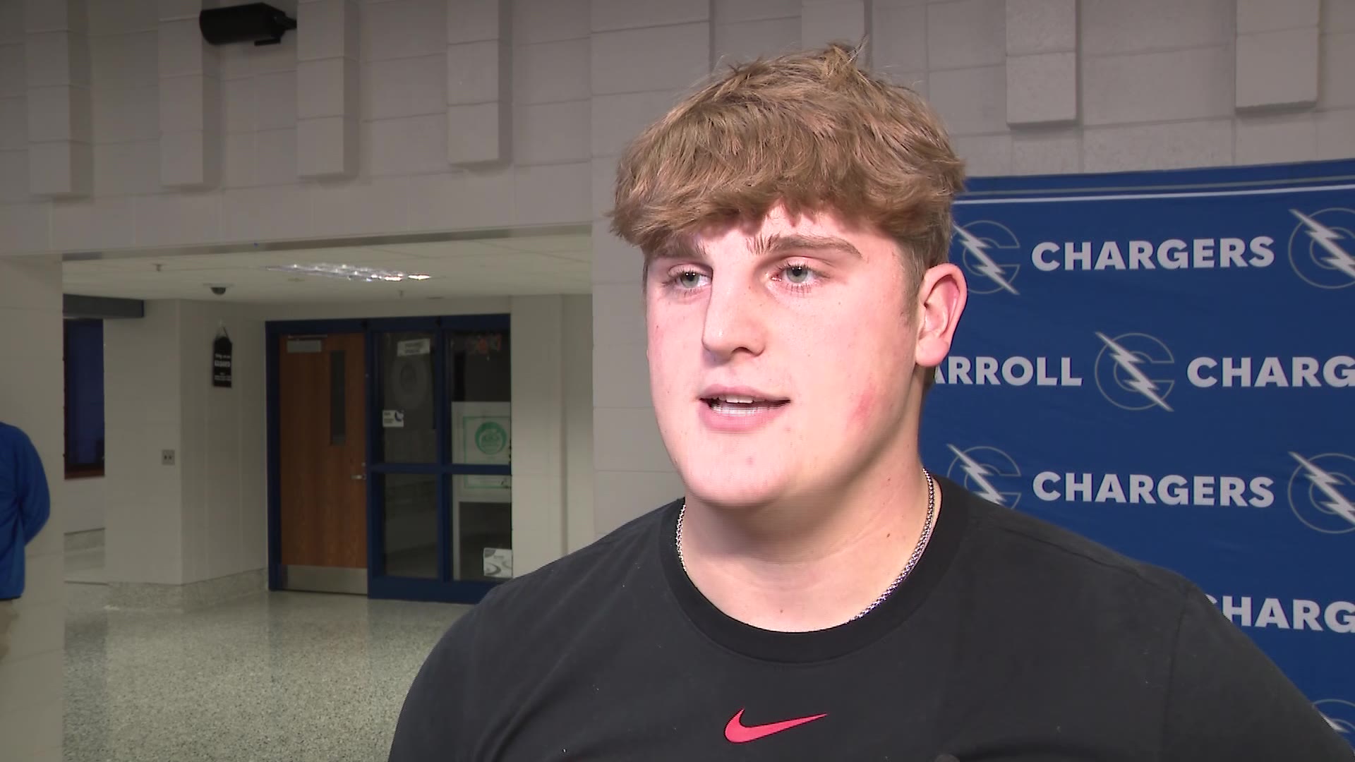 Carroll offensive lineman Caiden Abbs full interview on signing with ...