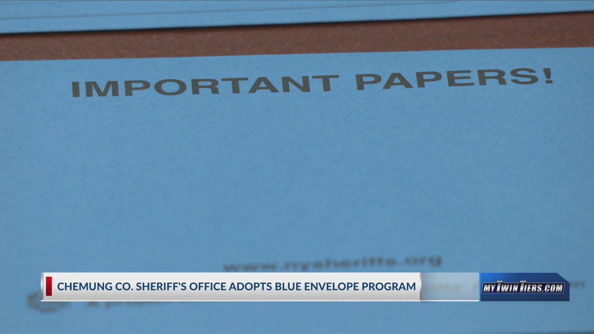 Chemung Co. Sheriff’s Office adopts Blue Envelope Program – WETM ...