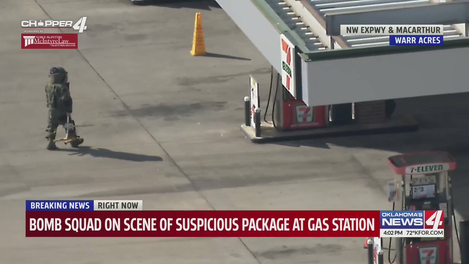 Bomb squad on scene of suspicious package at gas station – KFOR.com ...