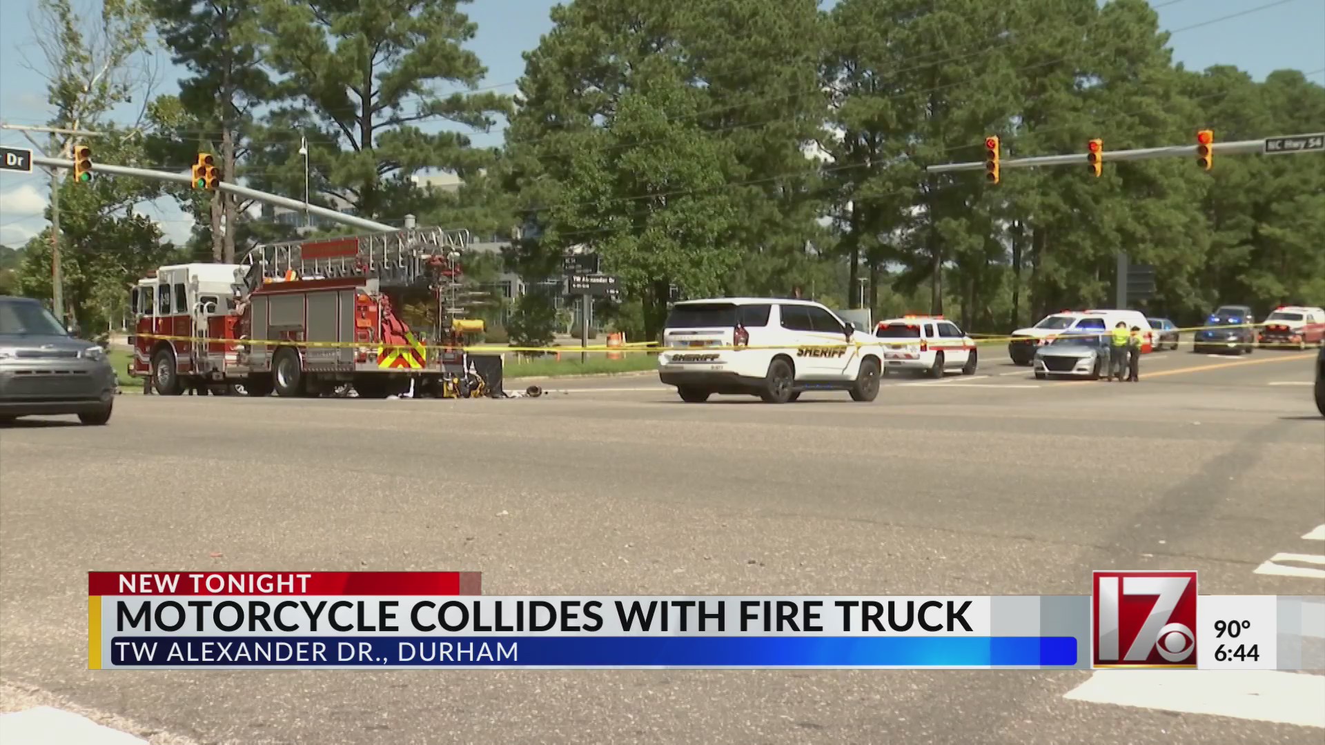 Durham motorcycle, fire truck crash turns deadly – CBS17.com