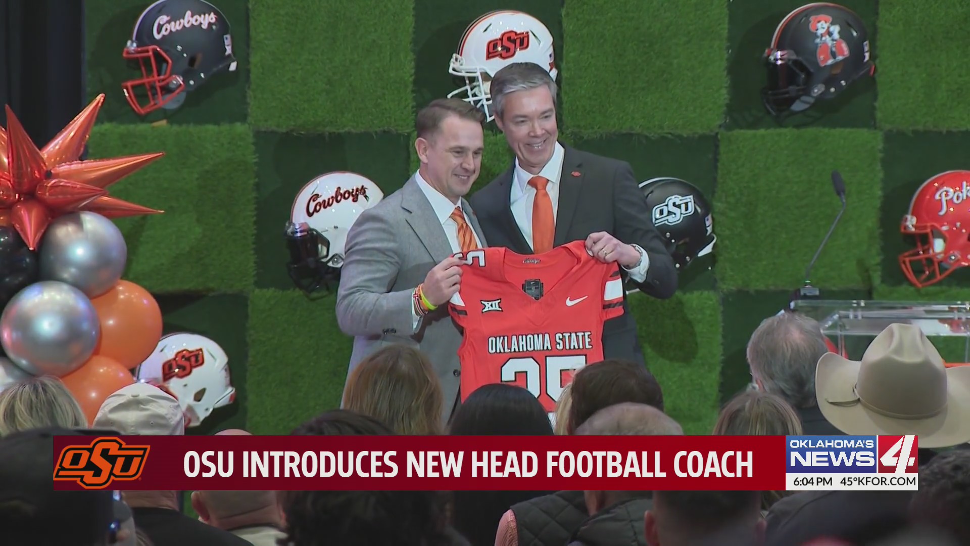 OSU introduces new head football coach – KFOR.com Oklahoma City
