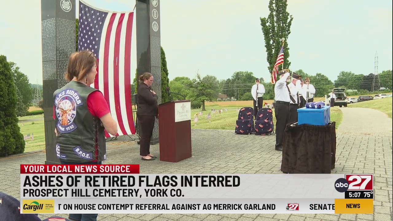 York veterans lay flags to rest to celebrate Flag Day – ABC27