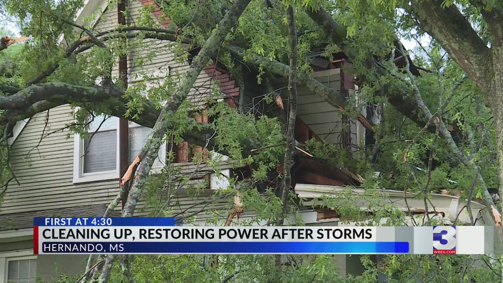 Severe thunderstorms cause extensive damage in MS; schools closed ...