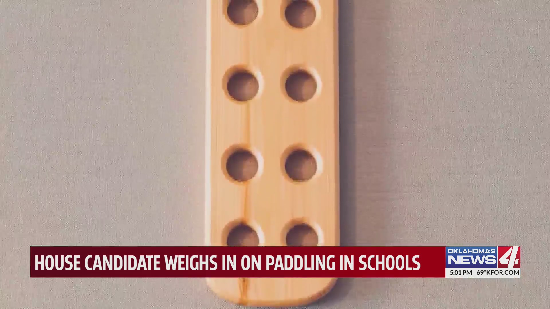 House candidate weighs in on paddling in schools – KFOR.com Oklahoma City