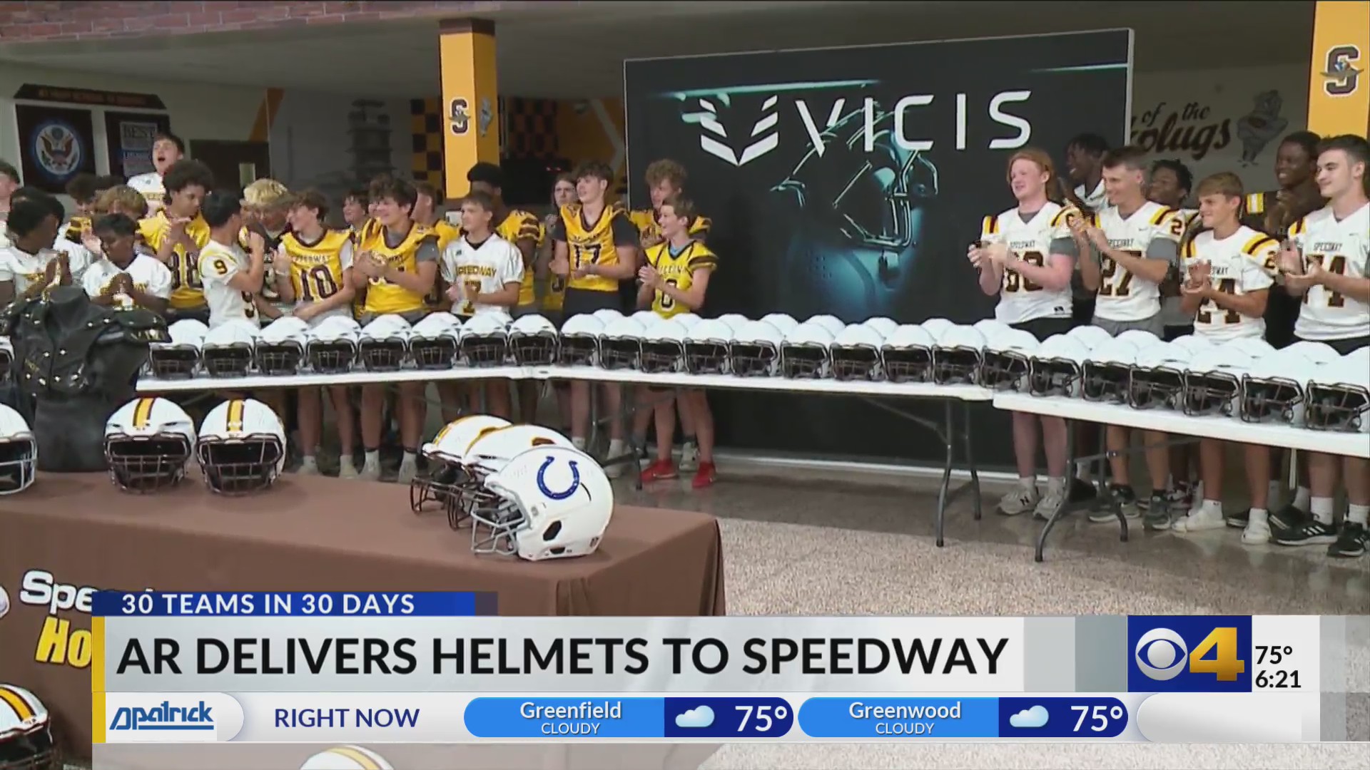 Colts quarterback Anthony Richardson surprises Speedway HS football ...