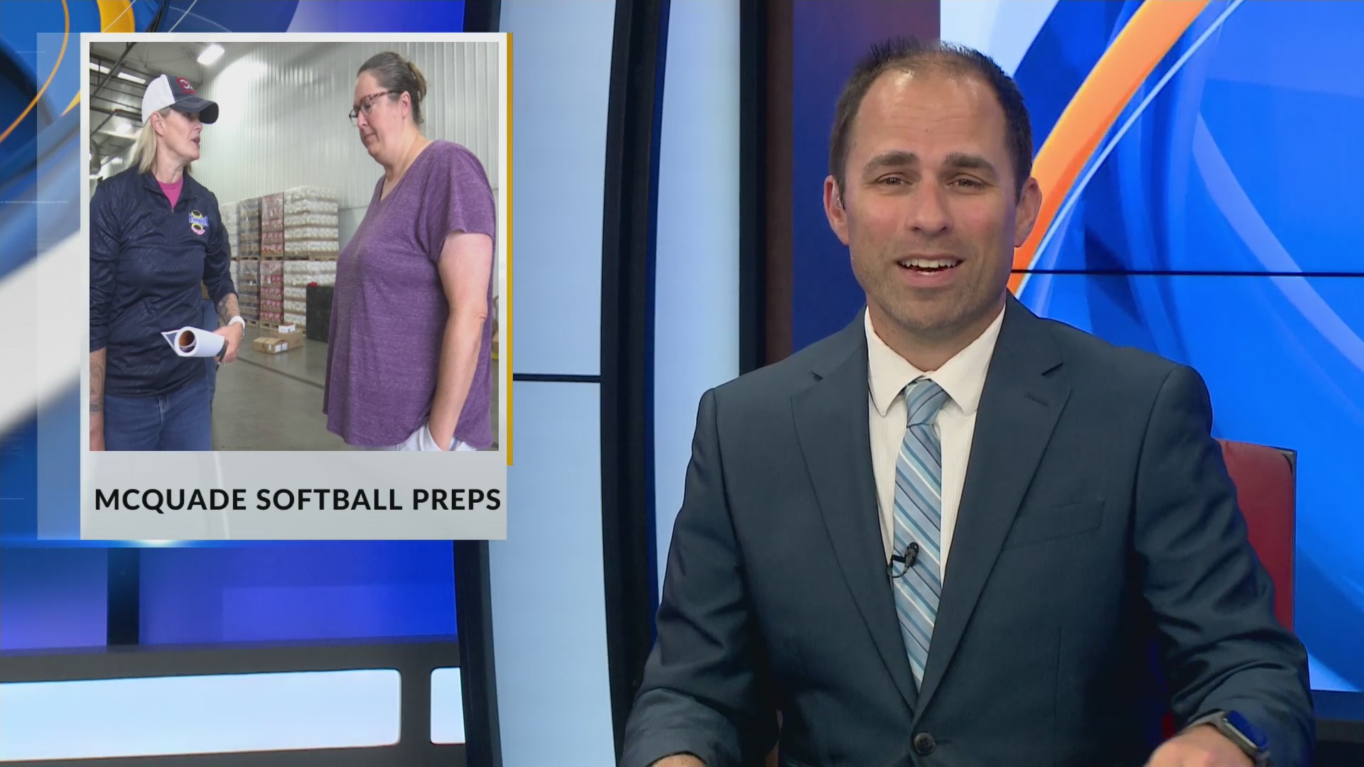 Workers and volunteers prep the fields for McQuade Softball Tournament ...