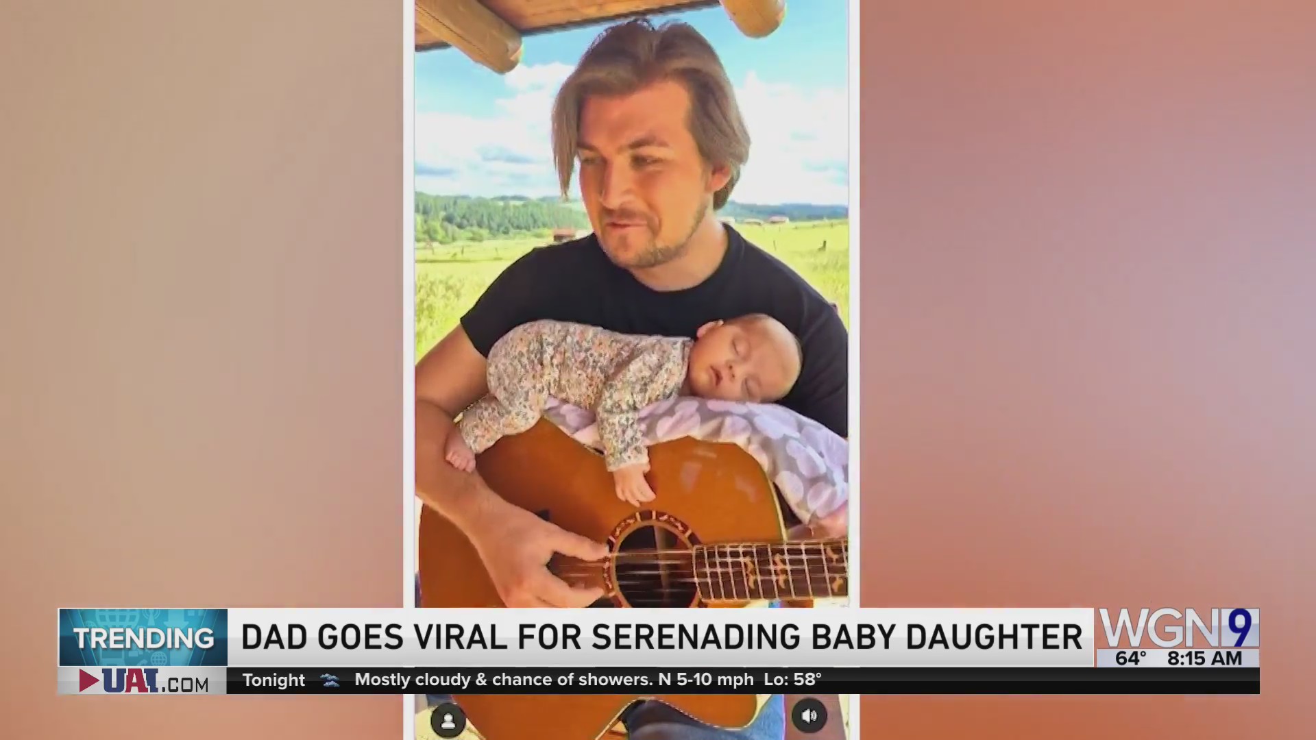 Dad Goes Viral for Serenading Baby Daughter – WGN-TV