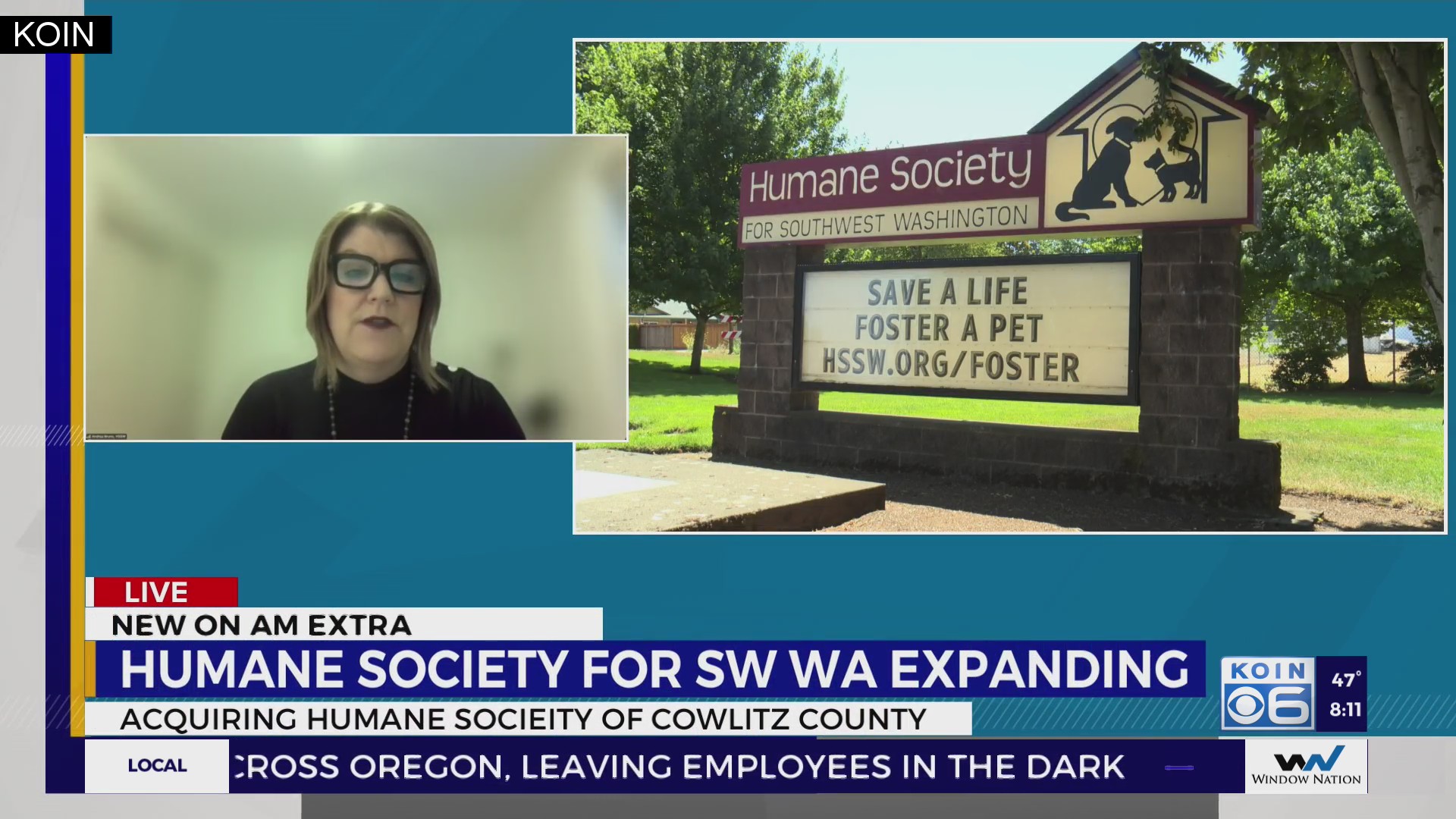 Humane Society for SW WA Expanding – KOIN.com