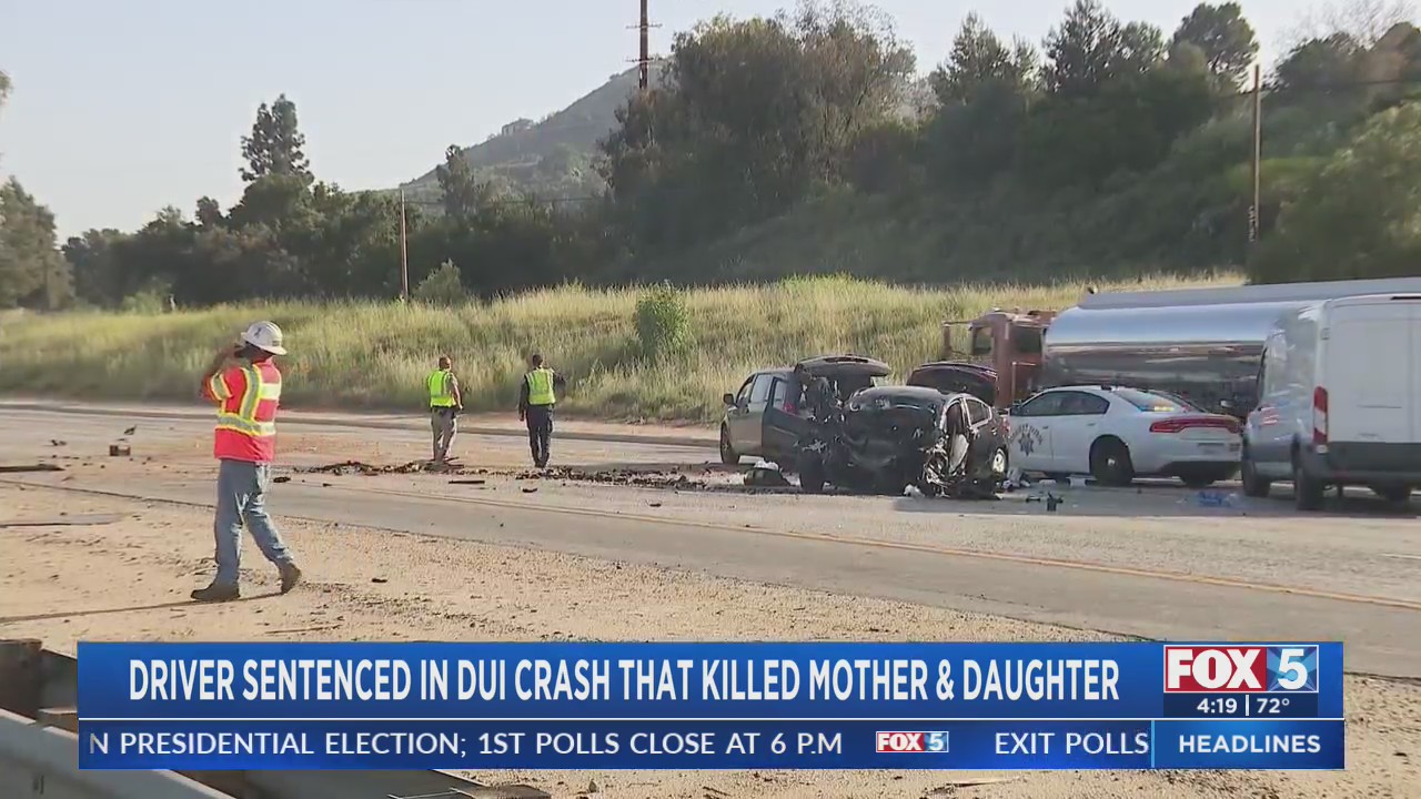 Driver sentenced in DUI crash that killed mother, daughter – FOX 5 San ...