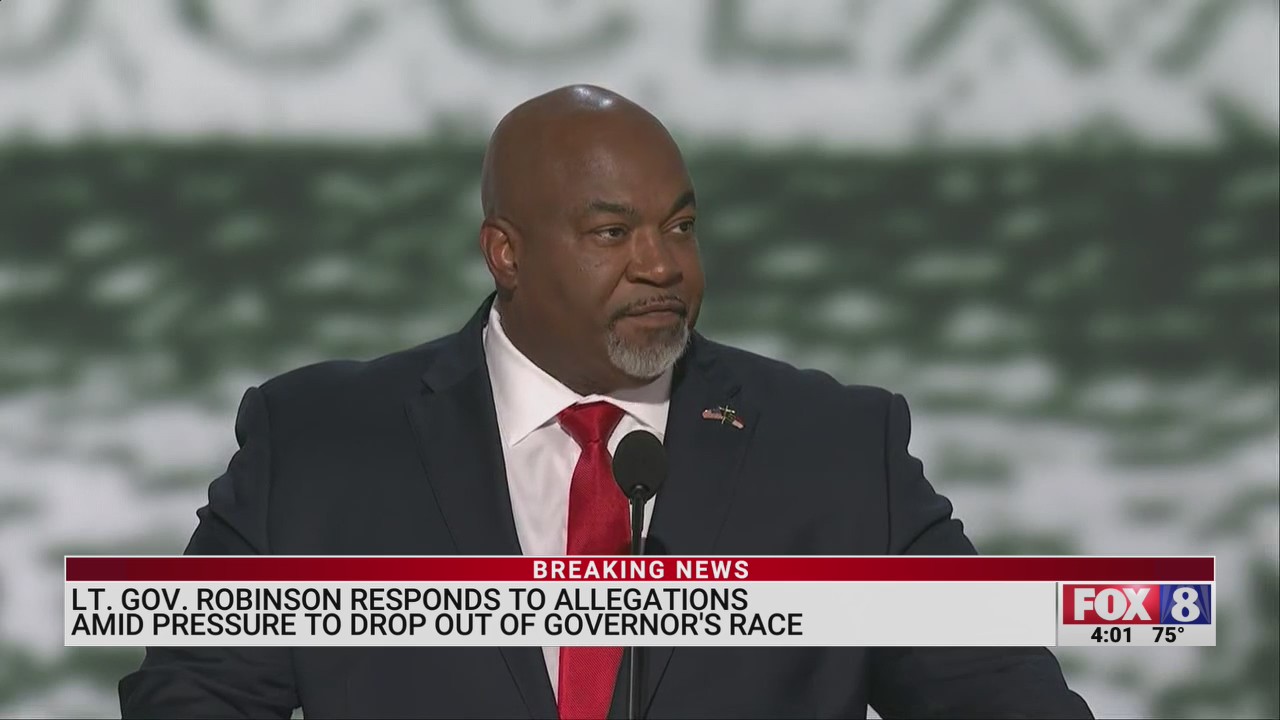 Lt. Gov. Robinson responds to allegations amid pressure to drop out of ...
