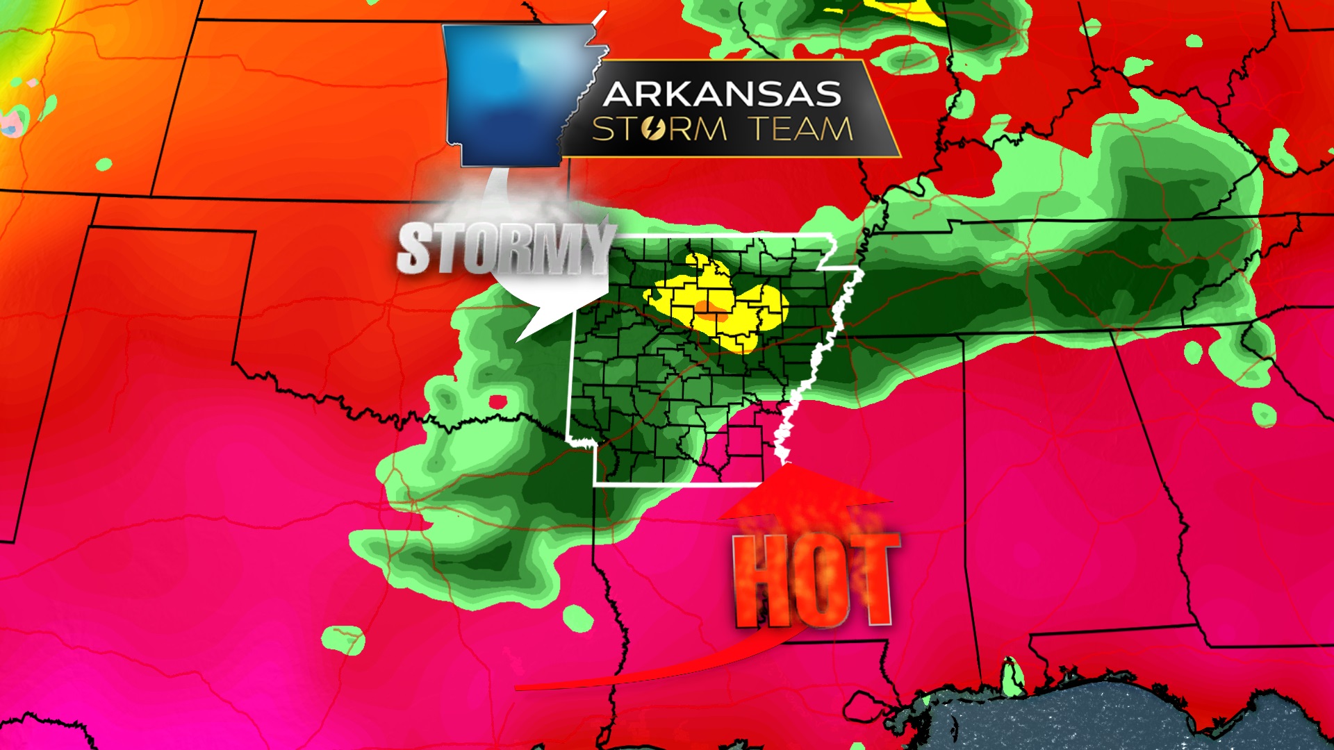 Major heat and severe thunderstorms to impact Arkansas on May 7th and ...