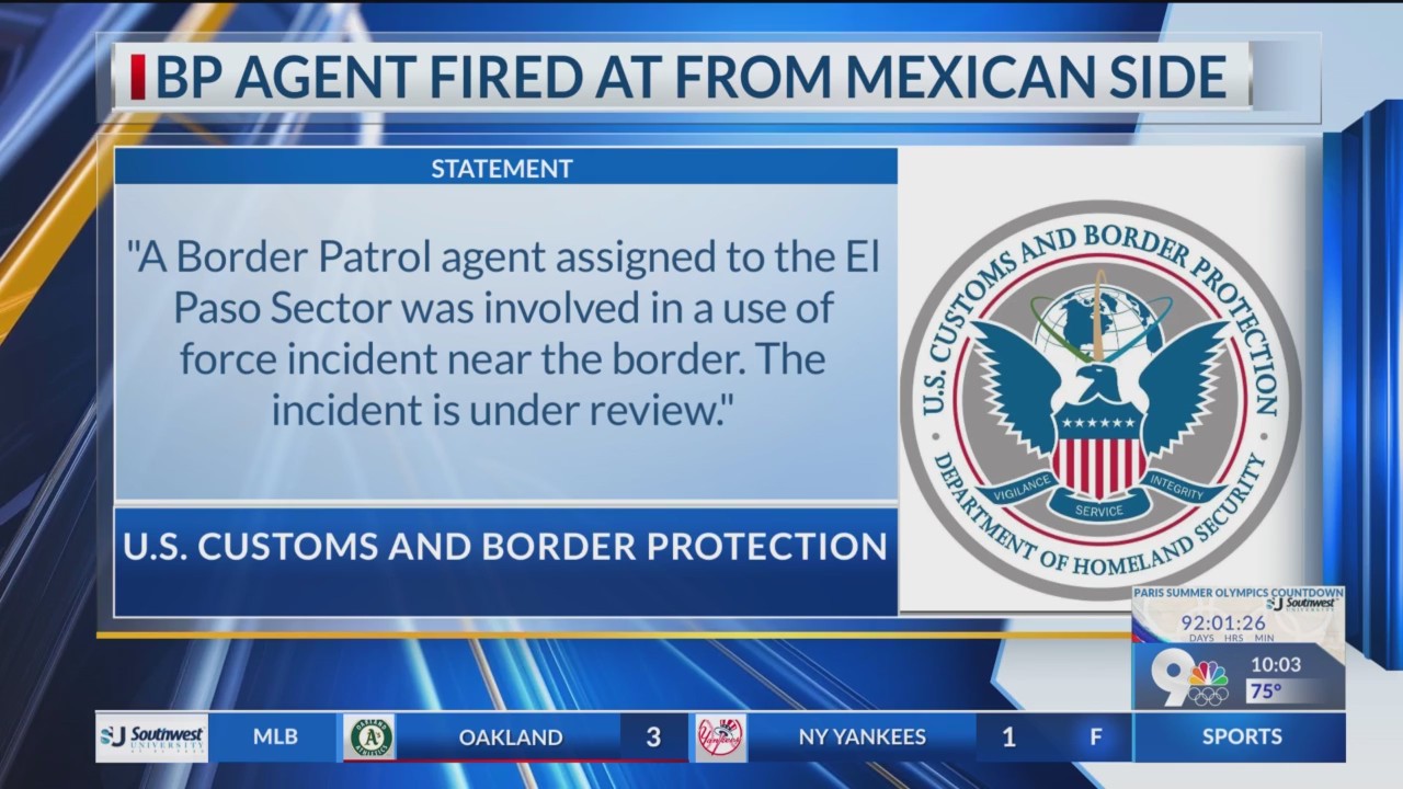 BP agent allegedly fired at from Mexican side of border – KTSM 9 News