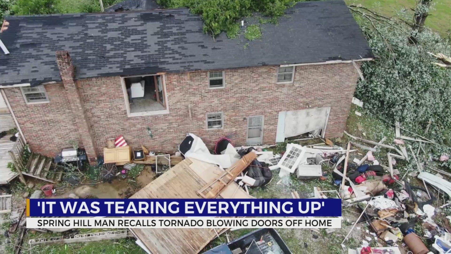 Spring Hill man recalls tornado blowing doors off home – WKRN News 2