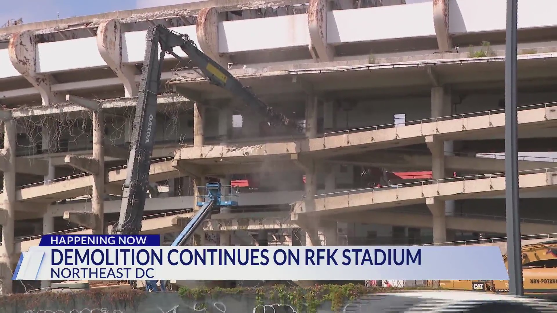 Demolition Continues on RFK Stadium – DC News Now | DC, Virginia ...