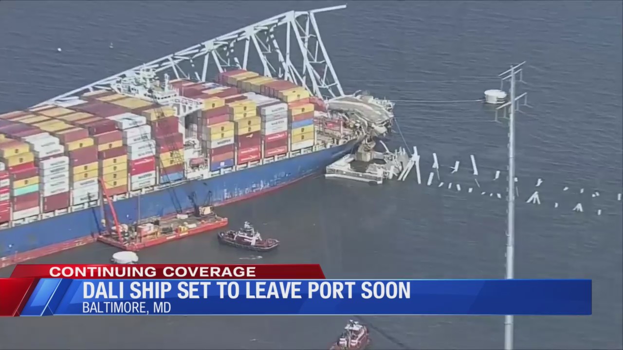 Dali ship will leave Baltimore port soon – WFXRtv