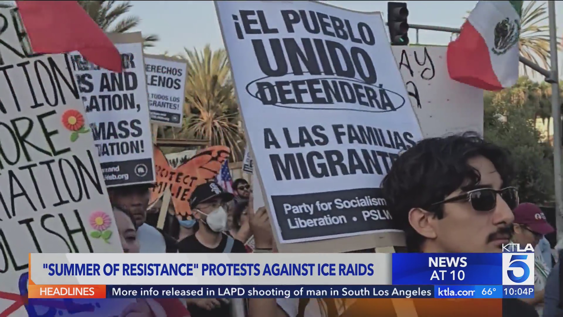 “Summer of Resistance” protest against ICE raids – KTLA