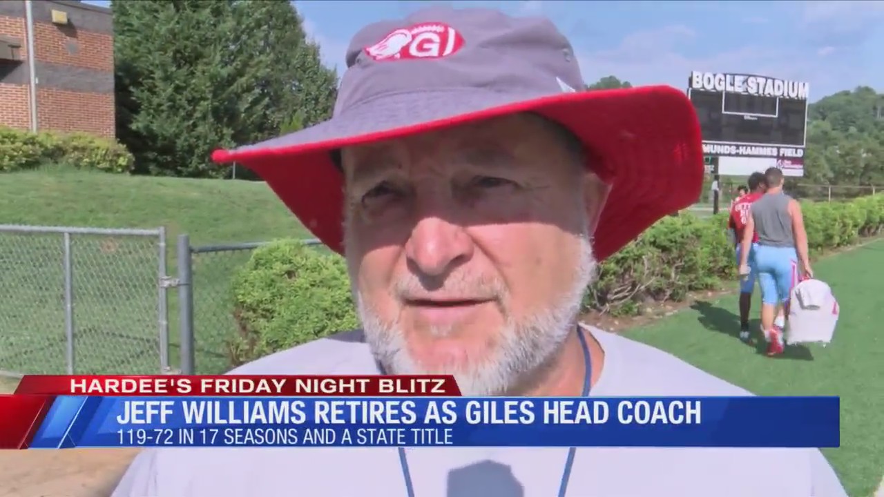 Jeff Williams retires as Giles High School head football coach – WFXRtv