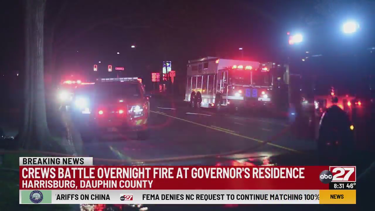Crews battle overnight fire at Governor’s Residence – KWKT – FOX 44