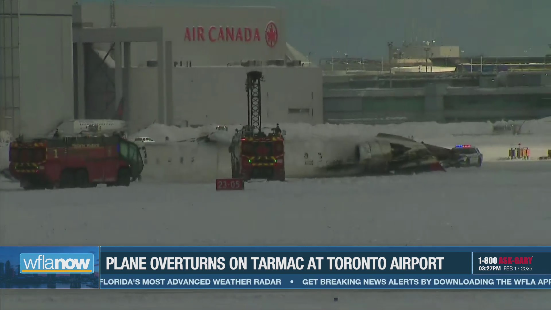 Injuries reported after plane flips while landing at Toronto airport – WFLA